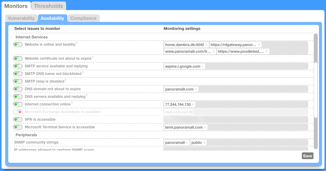 Recommended setup of your Panorama9 dashboard – P9 | Support